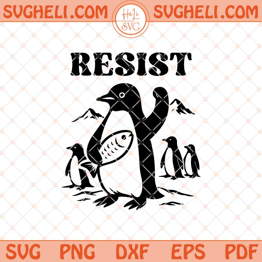 Penguin Resist Svg Funny Trump Tariffs Svg Liberation Day Svg