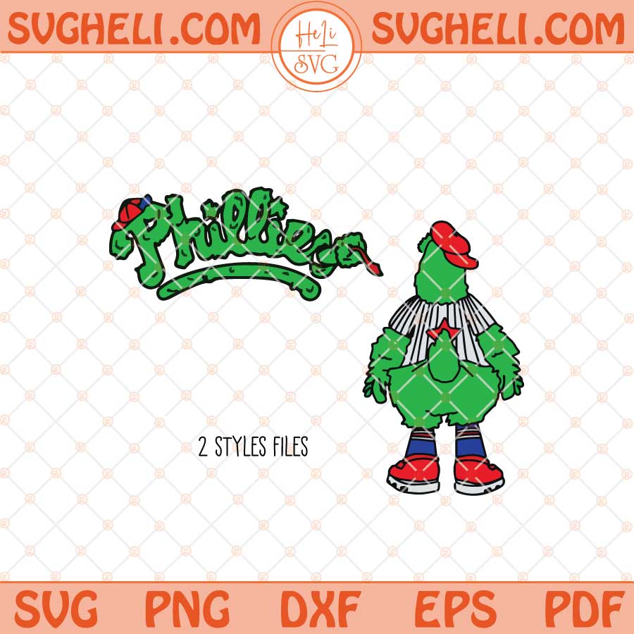Phillie Phanatic Baseball Svg Phillies Mascot Baseball Svg