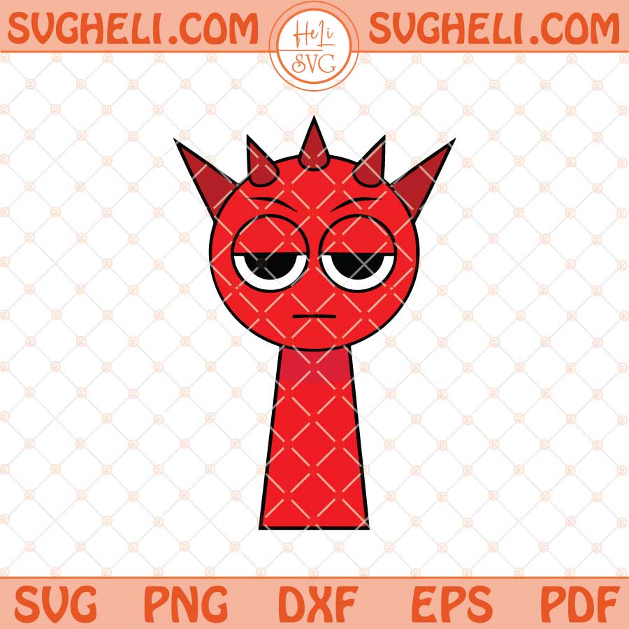 Red Raddy Incredibox Sprunki Svg Sprunki Raddy Svg