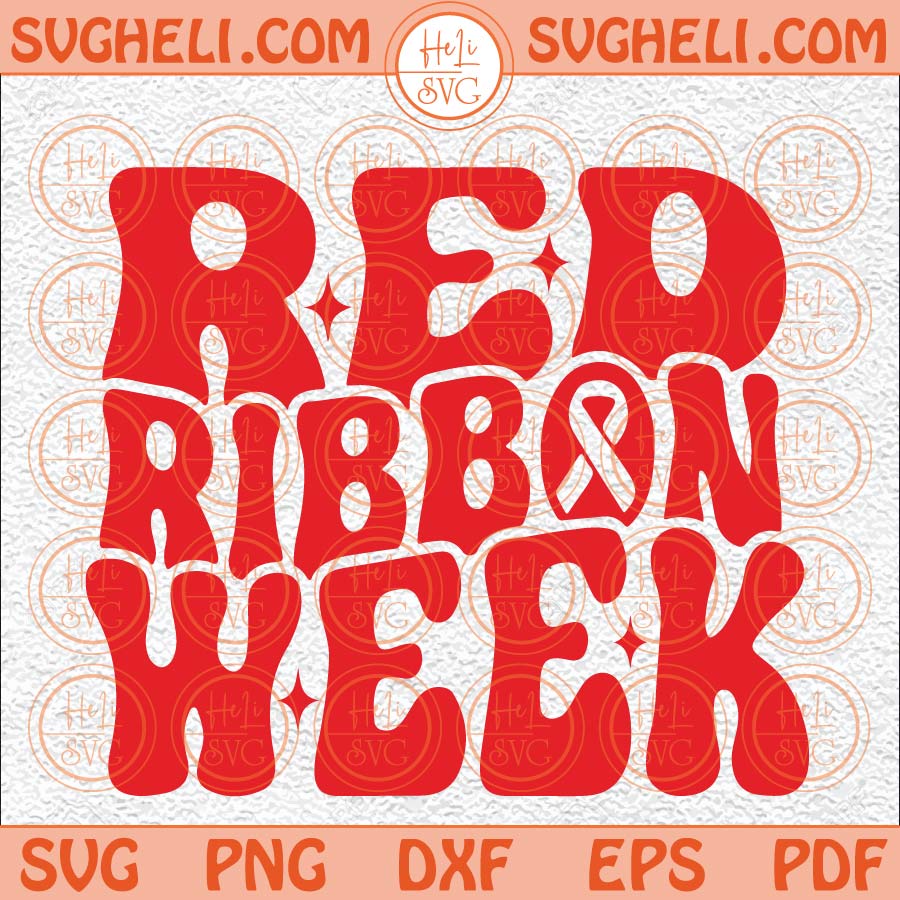 Red Ribbon Week Svg Png Say Boo To Drugs Svg Say No To Drugs Svg