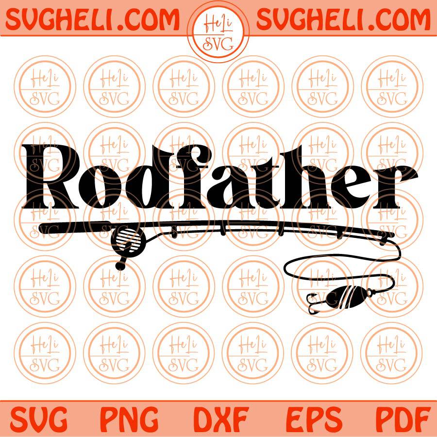 Rodfather Svg Funny Fishing Dad Svg Vintage Rod Father Svg Png