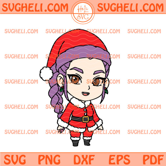 Rumi Christmas Kpop Demon Hunters Svg, Rumi Christmas Svg