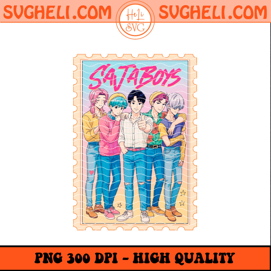Saja Boys Members Design Png, Kpop Hero Team Png