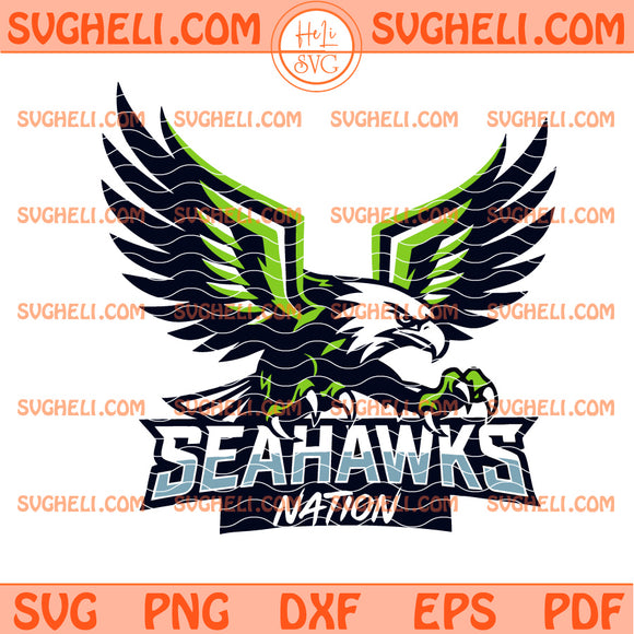 Seahawks Nation American Svg, Seattle Seahawks Svg