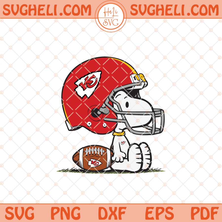 Snoopy Kansas City Chiefs Football Svg Snoopy Football Svg