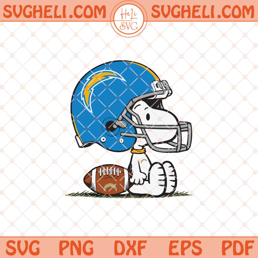 Snoopy Los Angeles Chargers Football Svg Snoopy Football Svg