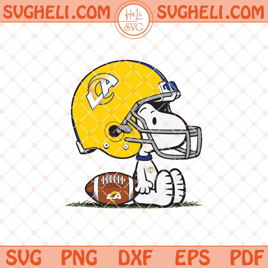 Snoopy Los Angeles Rams Football Svg Snoopy Football Svg