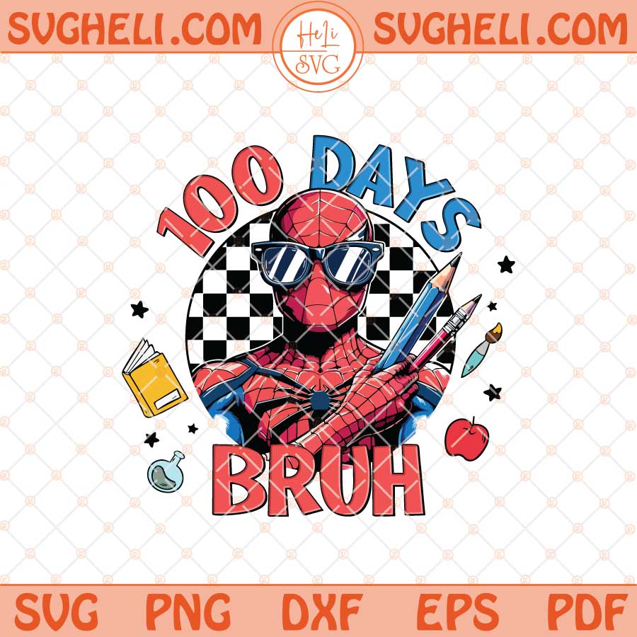 Superhero 100 Days Of School Svg Cartoon School Svg