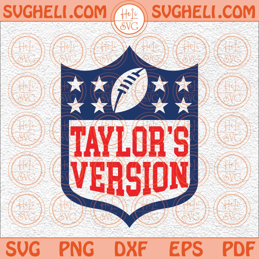 Taylor's Version Football Svg Travis and Taylor Svg Football Svg
