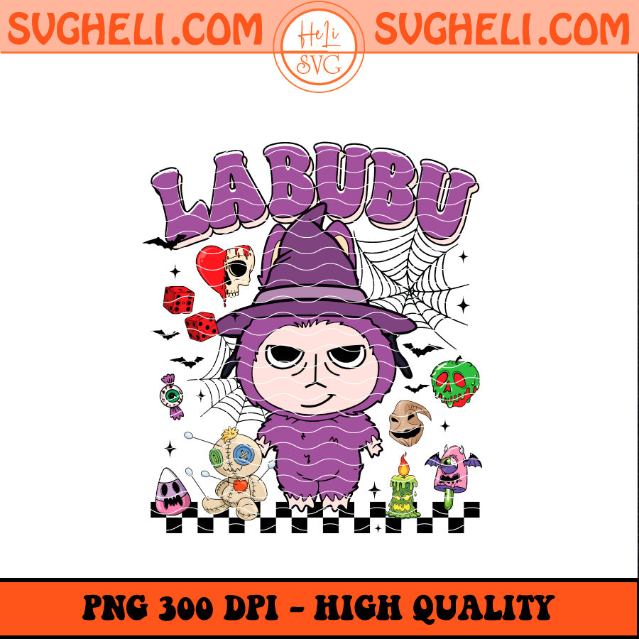 The Witch Labubu Png, Labubu Halloween Png, Labubu Png
