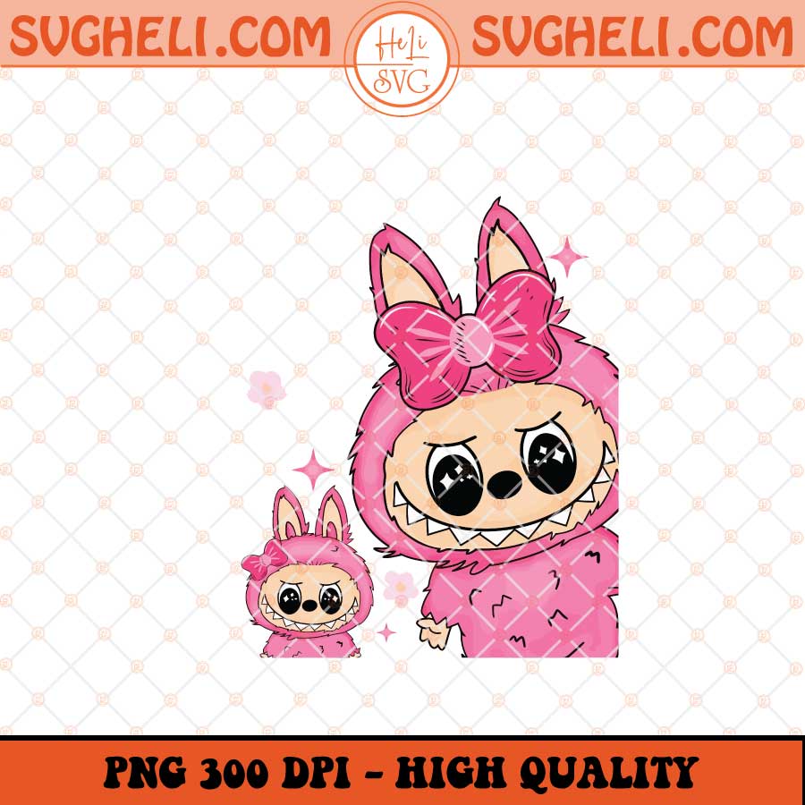Trending Pink Labubu Character Png Cute Labubu Png