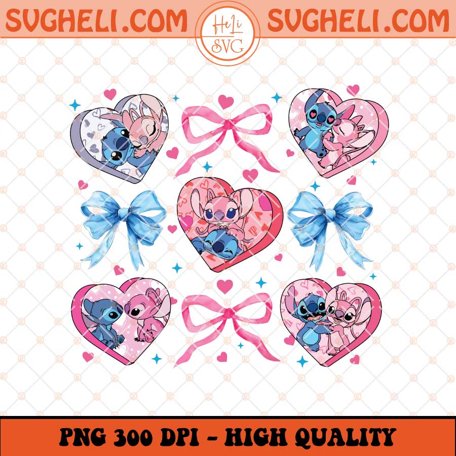 Valentine Heart Stitch In Love Coquette Png Stich Love Png