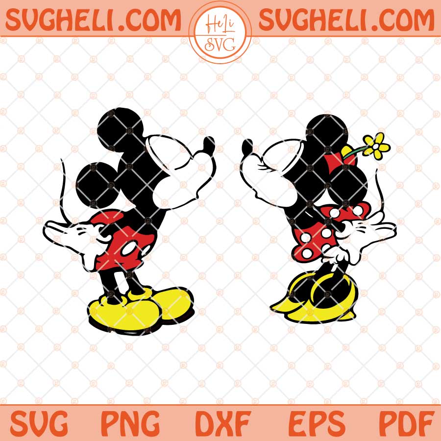 Valentine Mouse Couple Matching Svg Cartoon Couple Svg