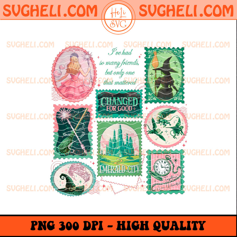 Wicked Changed For Good Stamps Png, Wizard Defying Gravity Png