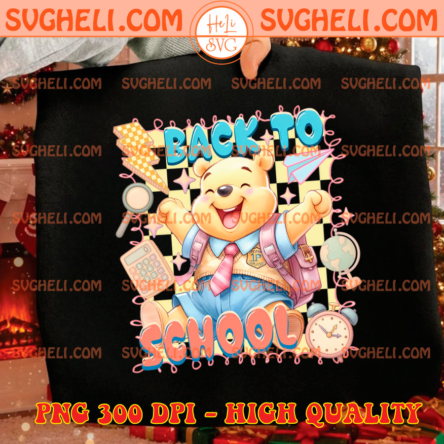 Winnie The Pooh Back to School Png,Disney Back to School Png