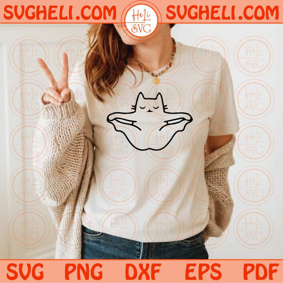Yoga Cats Svg Set Cat Yoga Svg Bundle Funny Cat Yoga Svg