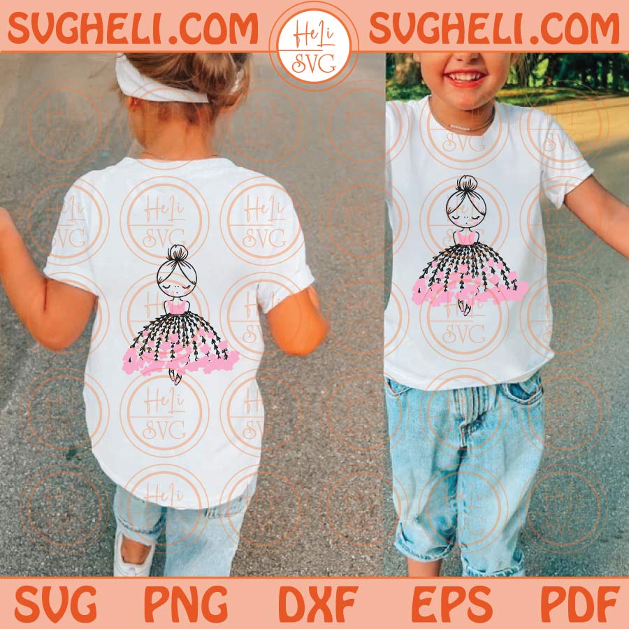 Ballerina Svg Cute Baby Girl Svg Nursery Girl Svg Little Girl Svg Png