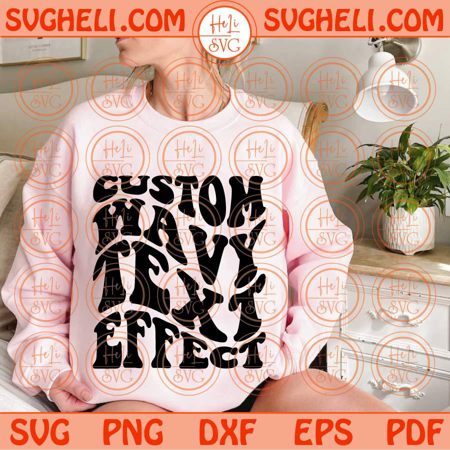 Custom Wavy Text Effect Svg Wavy Alphabet Graphic Design Svg Png