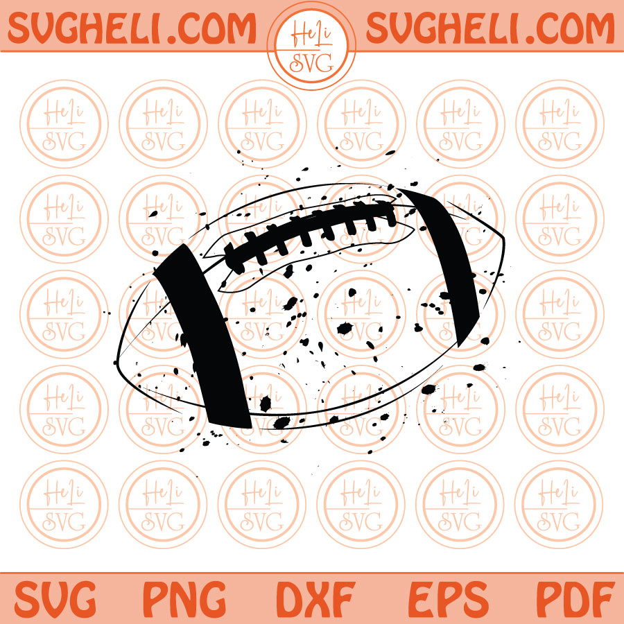 Grunge Football Svg Distressed American Football Svg Cricut Png