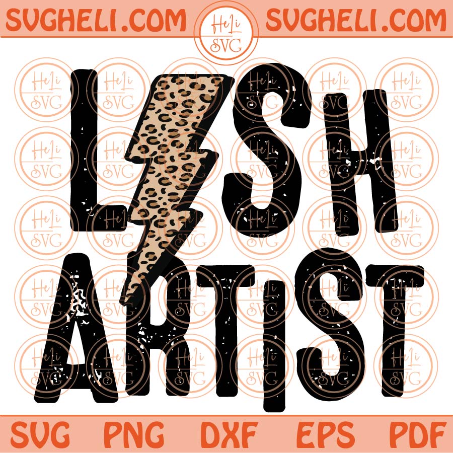 Lightning Bolt Lash Artist Svg Retro Lash Tech Svg Eyelashes Svg Png